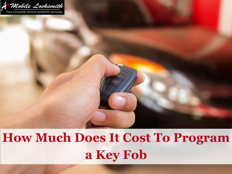 How Much Does It Cost To Program a Key Fob